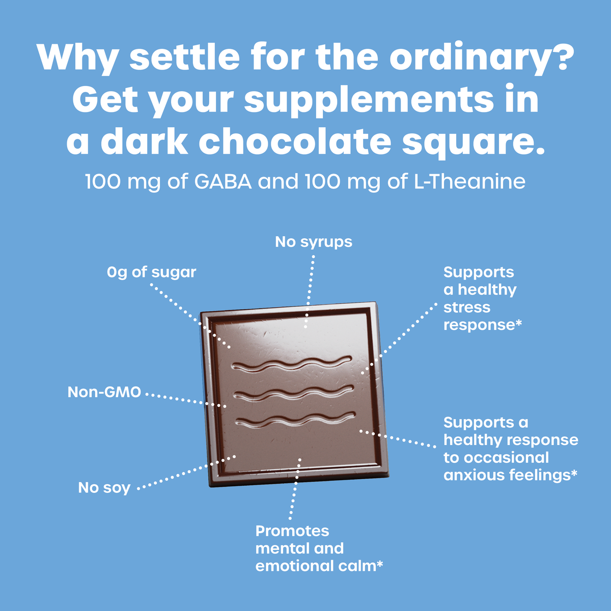 Gaba Chocolate Supplement - Stress & Anxiety Relief - FX Chocolate